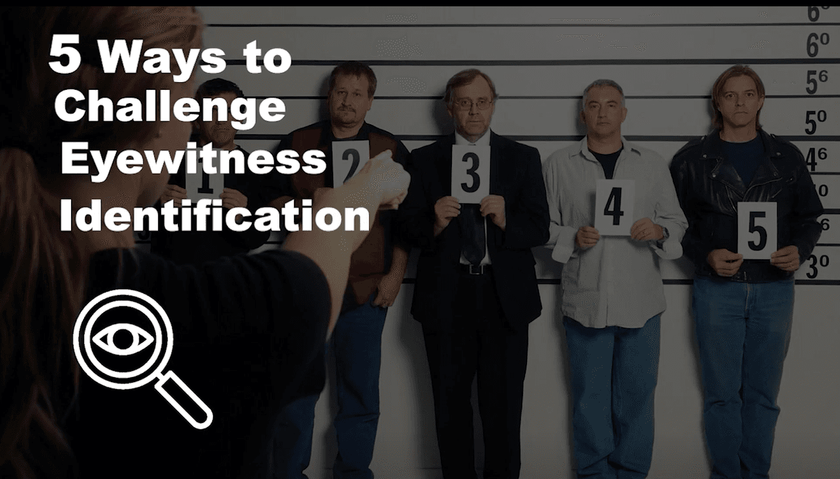Law Offices of Ruben Ortiz | 5 Ways to Challenge Eyewitness Identification